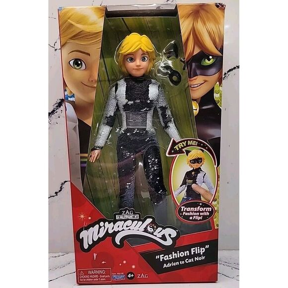 Toys | New Miraculous Ladybug Adrien Cat Noir Fashion Flip Sequins ...